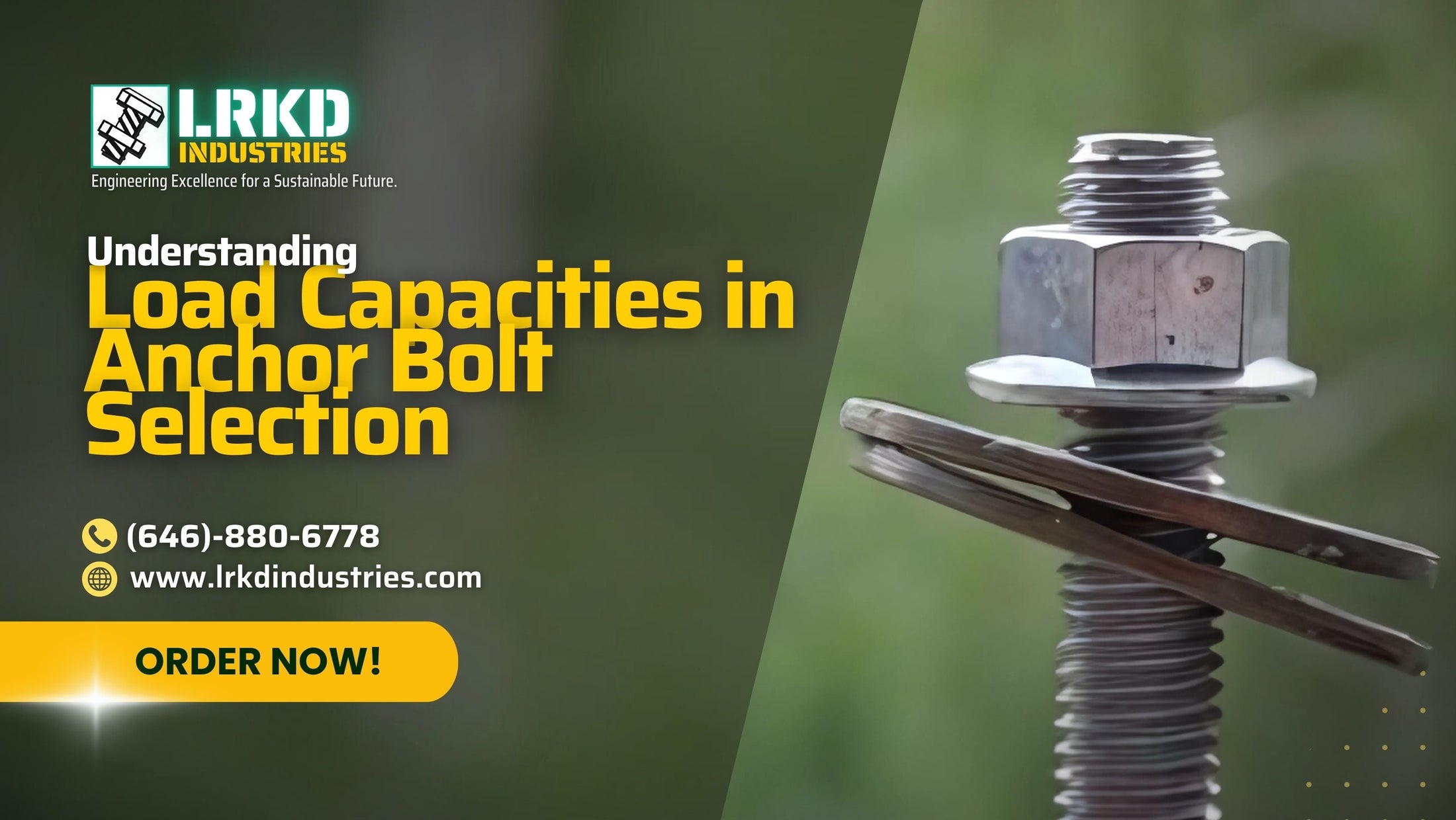 Load Capacities in Anchor Bolt Selection – LRKD Industries