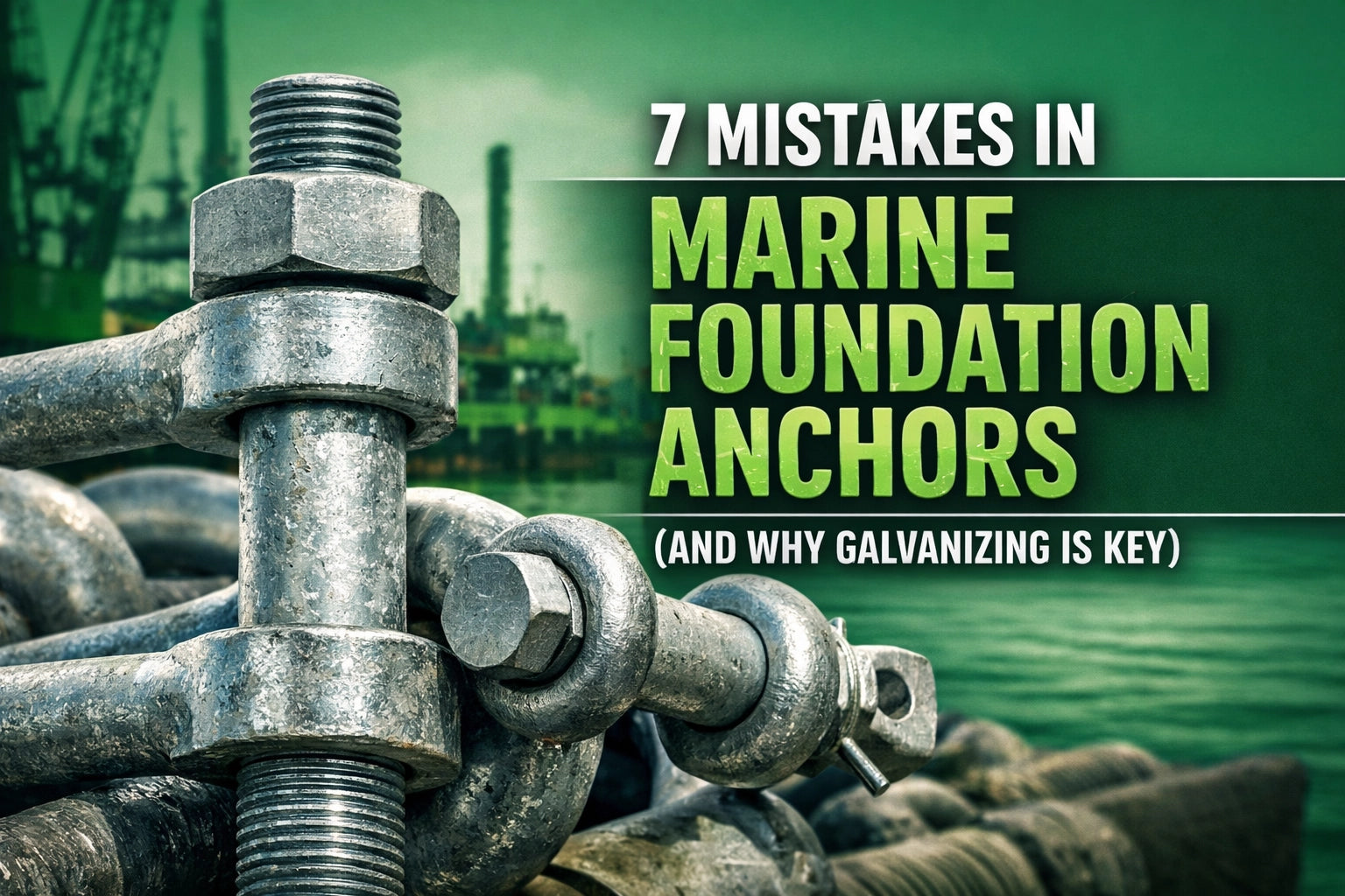 7 Mistakes in Marine Foundation Anchors (And Why Galvanizing is Key ...