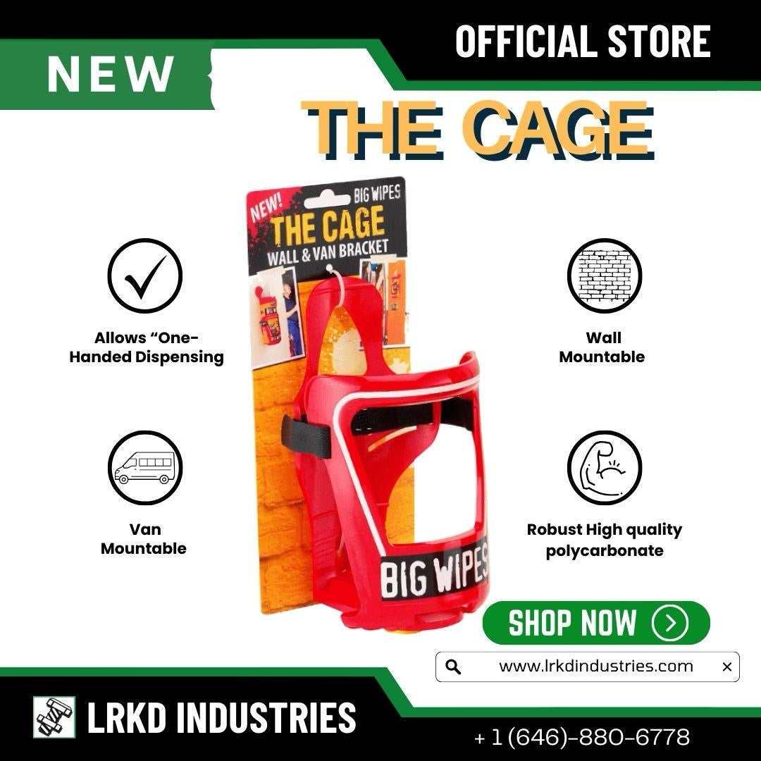 Big Wipes The CAGE Wall and Van Bracket – LRKD Industries